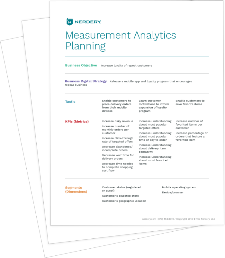 Analytics Measurement Plan - Nerdery